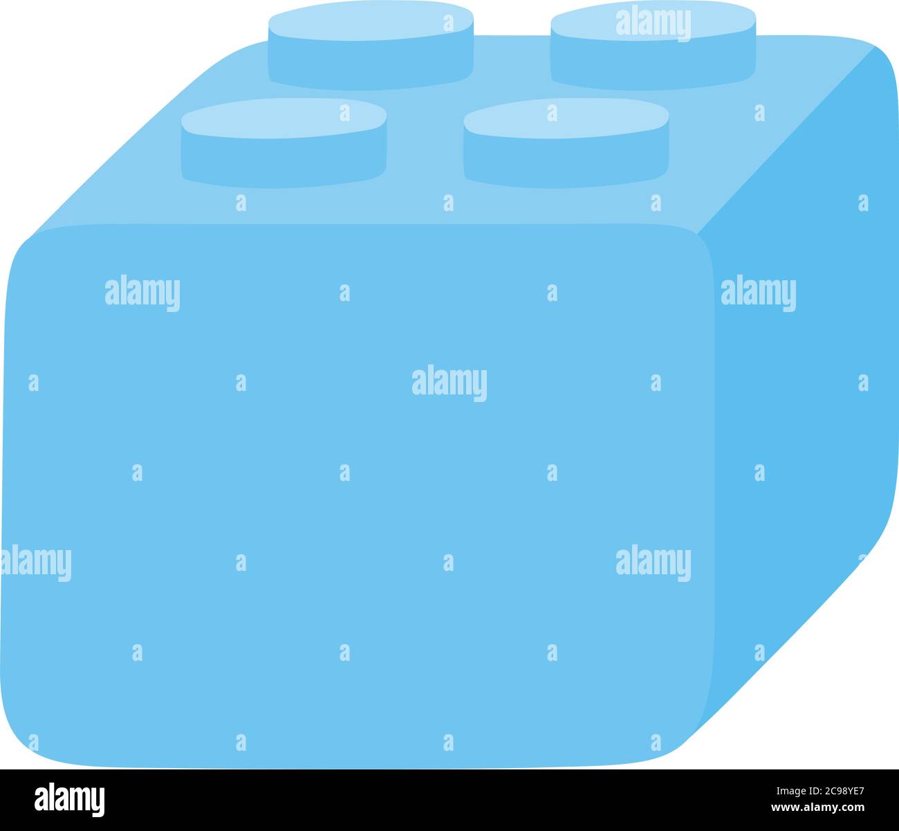 kids toys construction block cartoon isolated icon design white ...