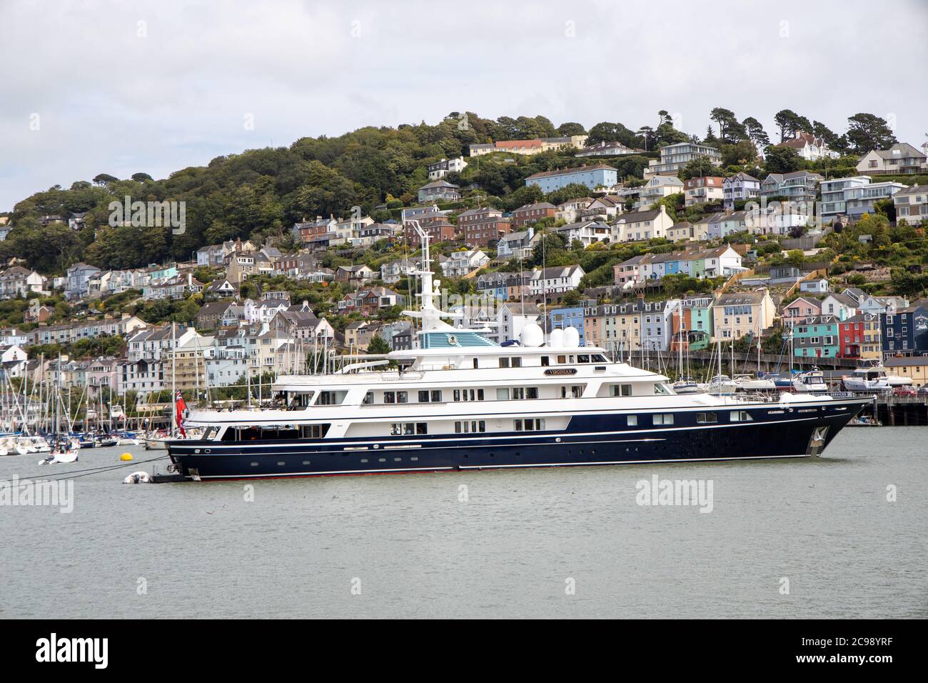 Virginian Superyacht, owned by Lord Anthony Bamford, moored in the ...