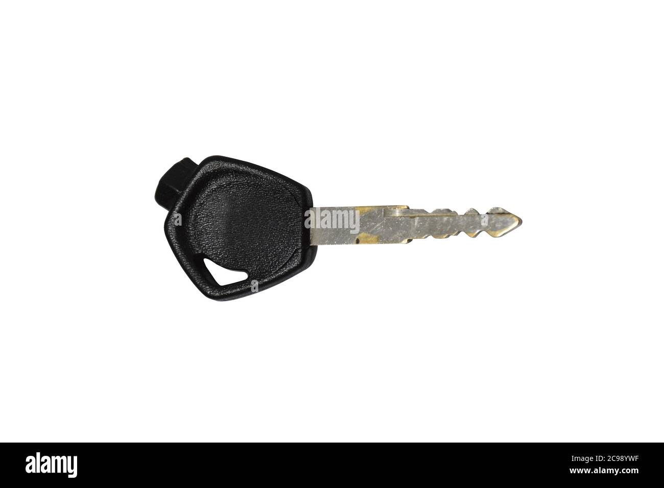 Black Motorcycle Key Isolated on white background with clipping path ...