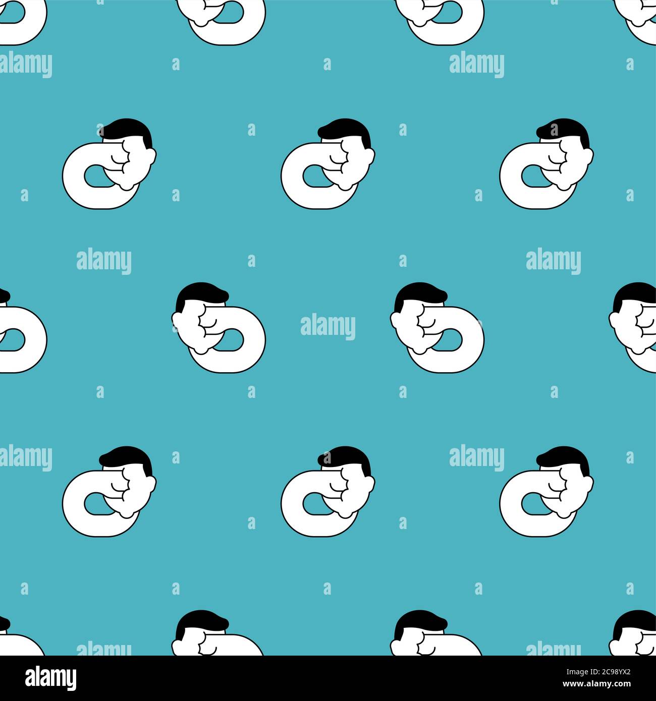 Beat yourself pattern seamless. Punch yourself in face background. Self ...