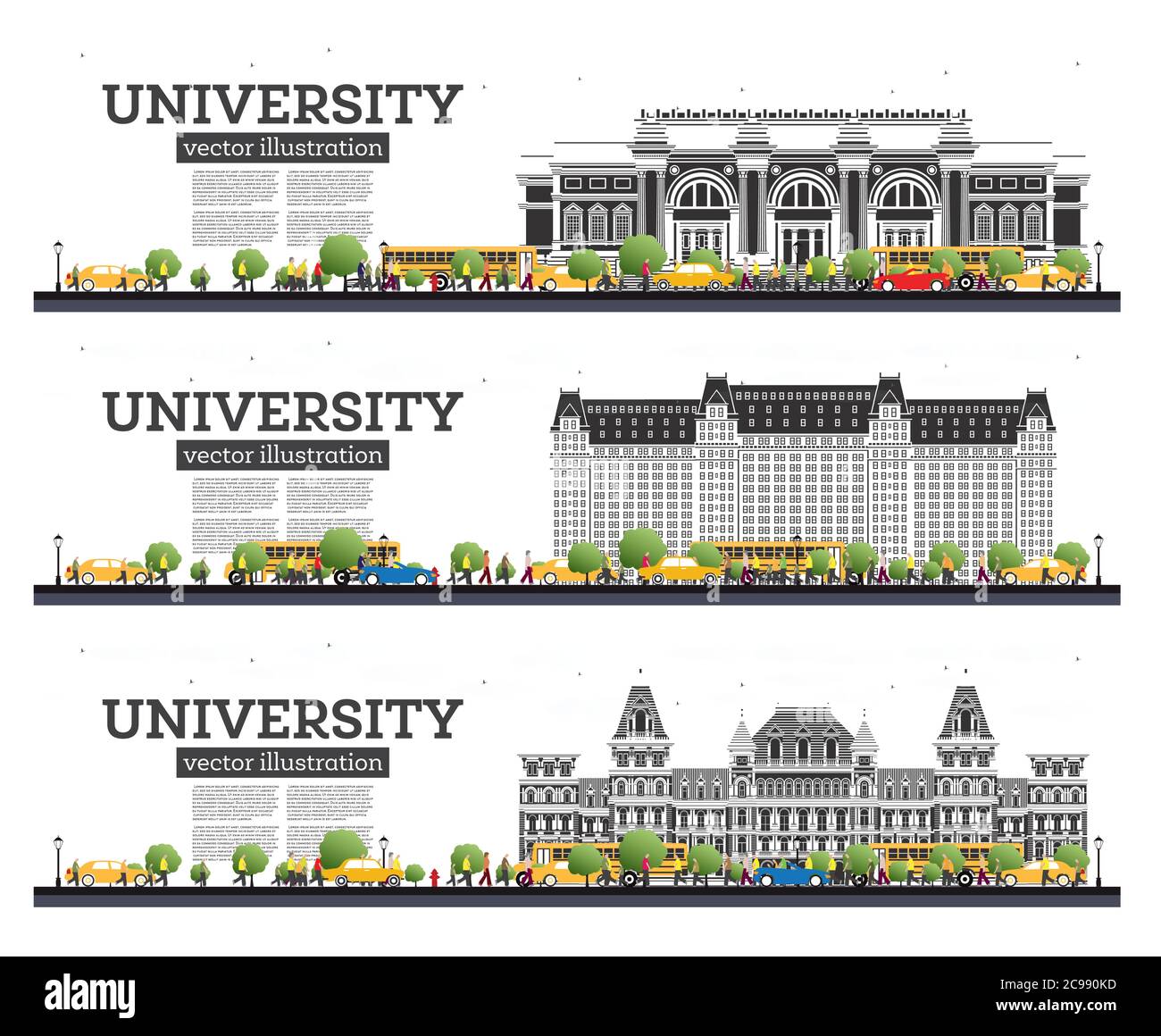 School on campus Cut Out Stock Images & Pictures - Alamy