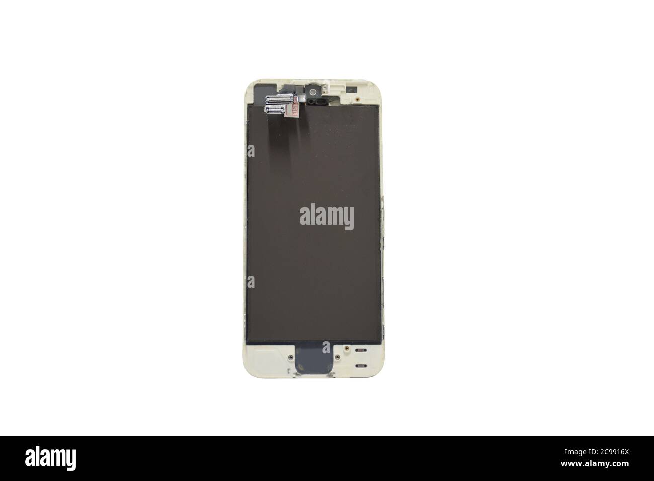 Spare Parts Replacement LCD Display for Smartphone isolated on white ...