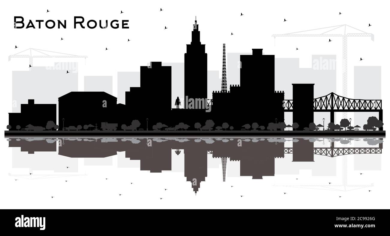 Baton Rouge Skyline Art