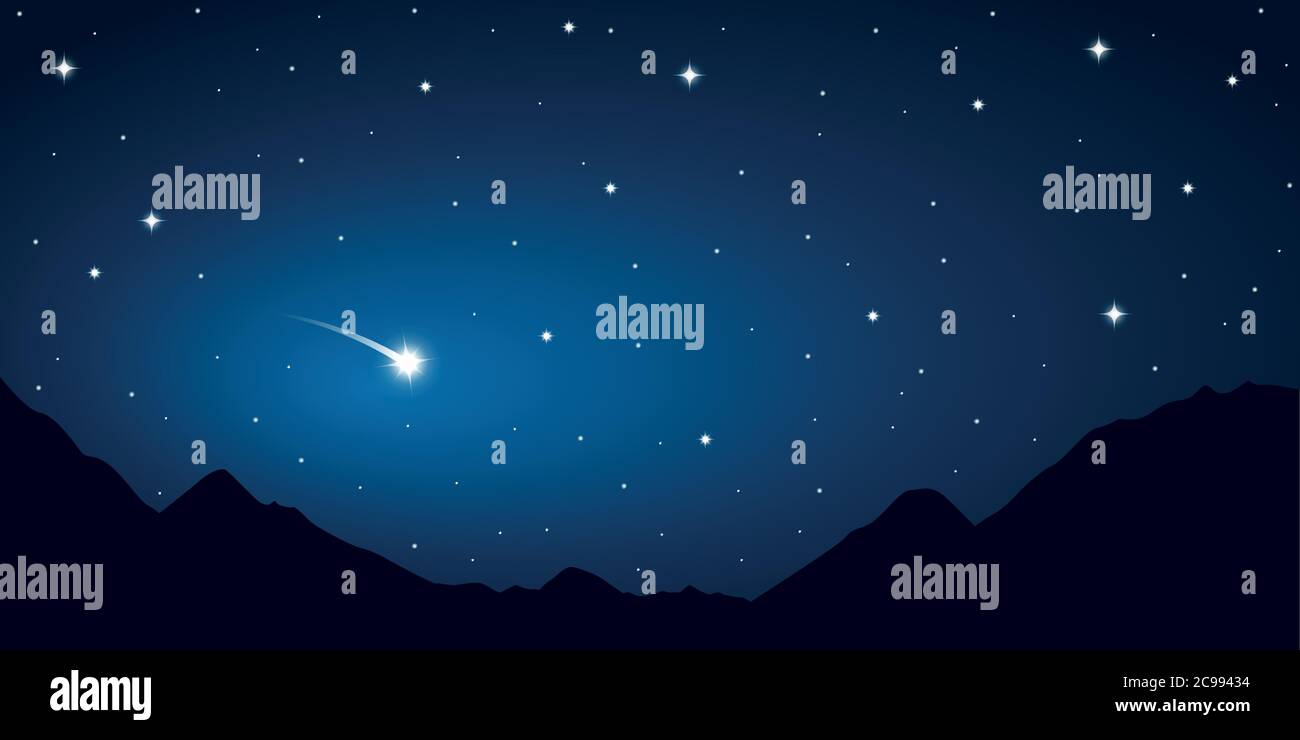Meteorite falling star sky hi-res stock photography and images - Alamy