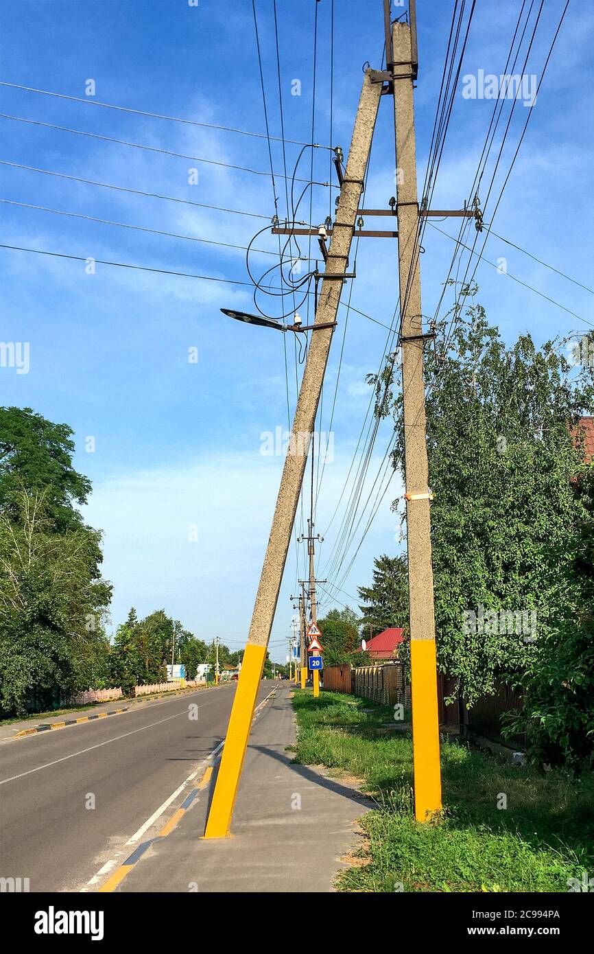 Signs on street light pole hi-res stock photography and images - Alamy