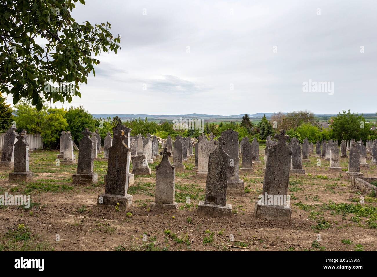 Zsambek, Hungary - 05 10 2020: Old cemetery in Zsambek, Hungary on a ...