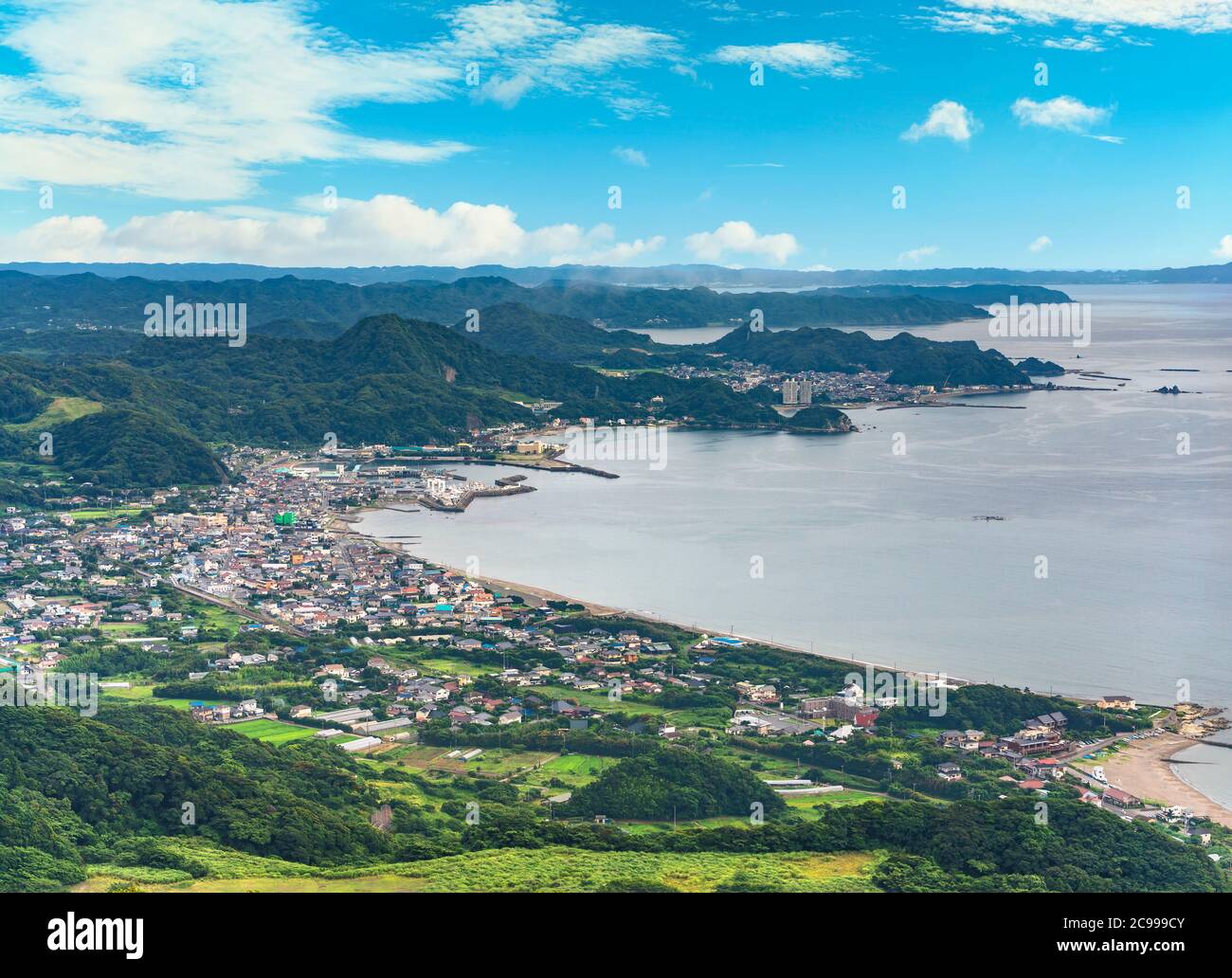 chiba, japan - july 18 2020: Panoramic vantage point overlooking the ...