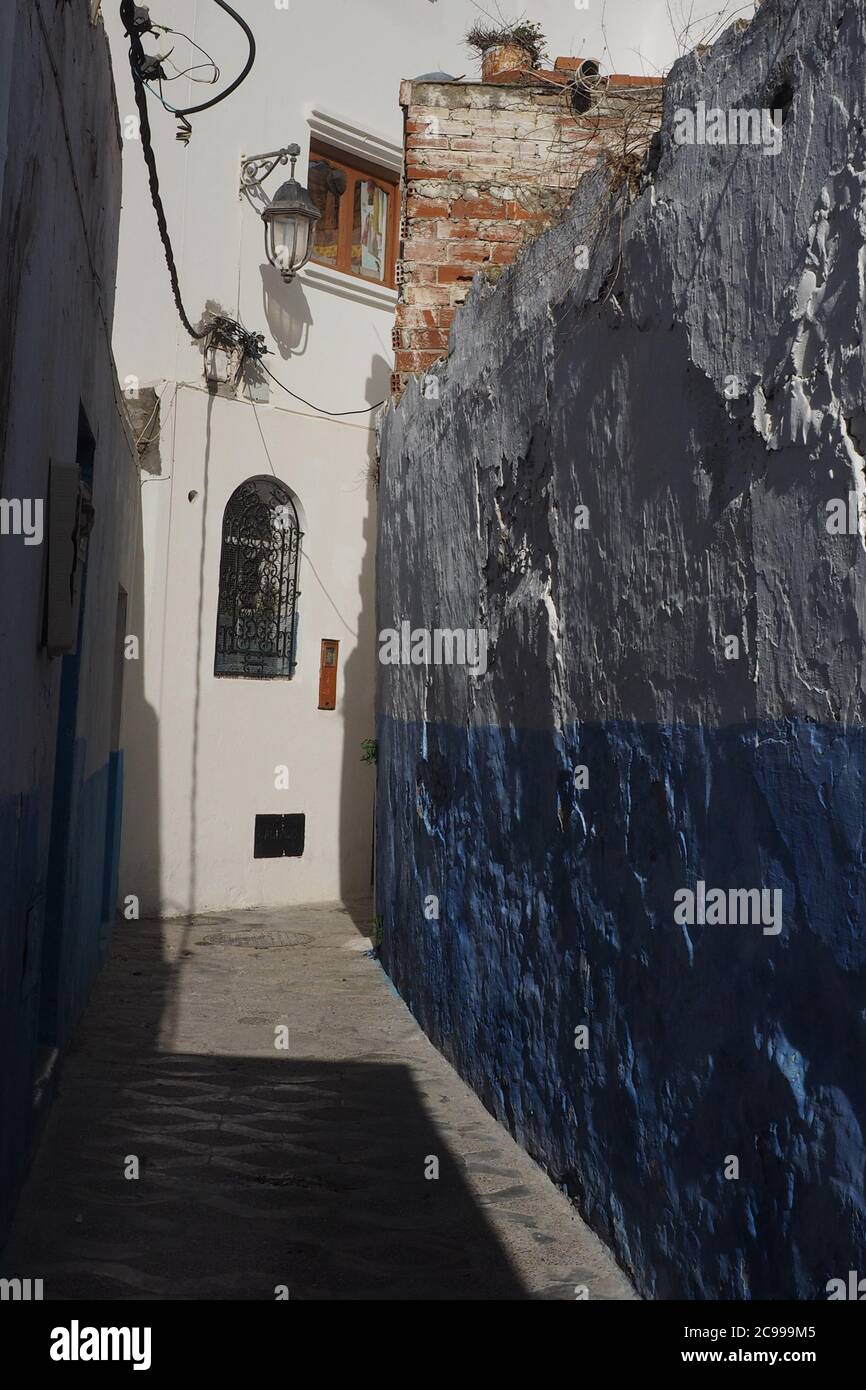 Ancient walls of Medina Asilah, Morocco Stock Photo - Alamy