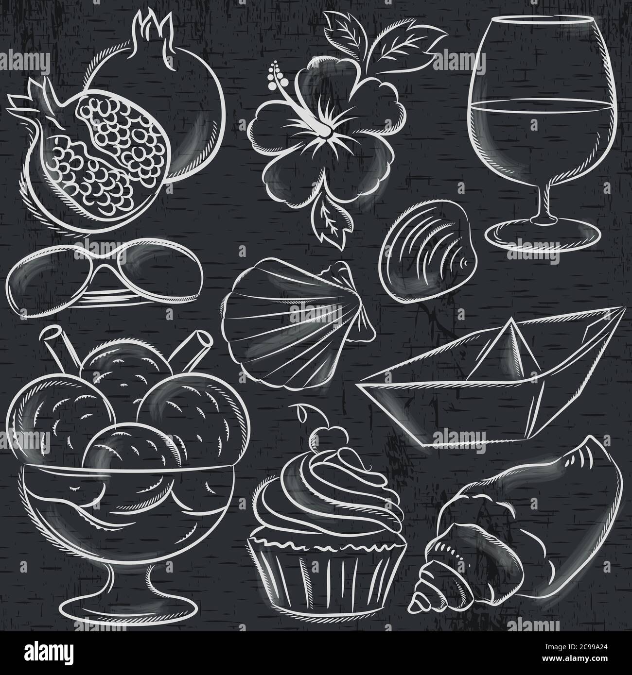 Summer symbols hi-res stock photography and images - Alamy