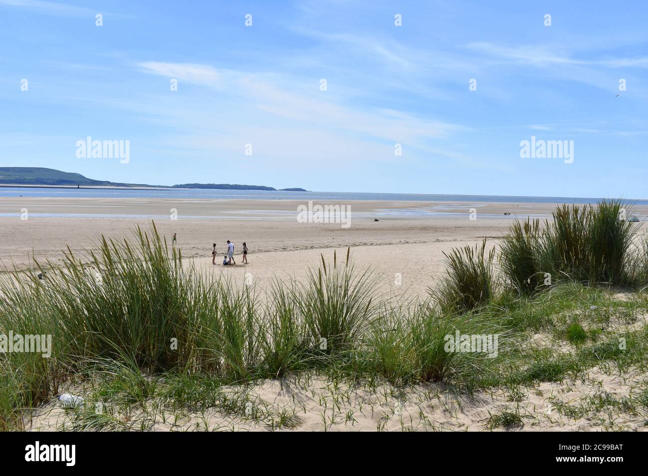 Burry Port beach east, Burry Port, Carmarthenshire, Wales Stock Photo ...