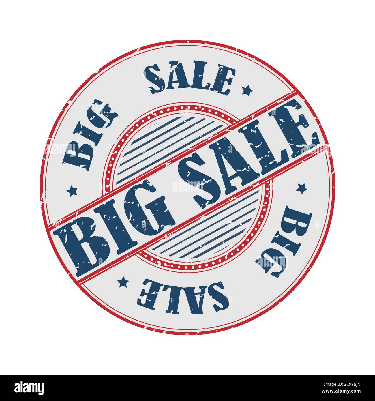 stamp with the impression is a BIG SALE. Grunge style with scuffed ...