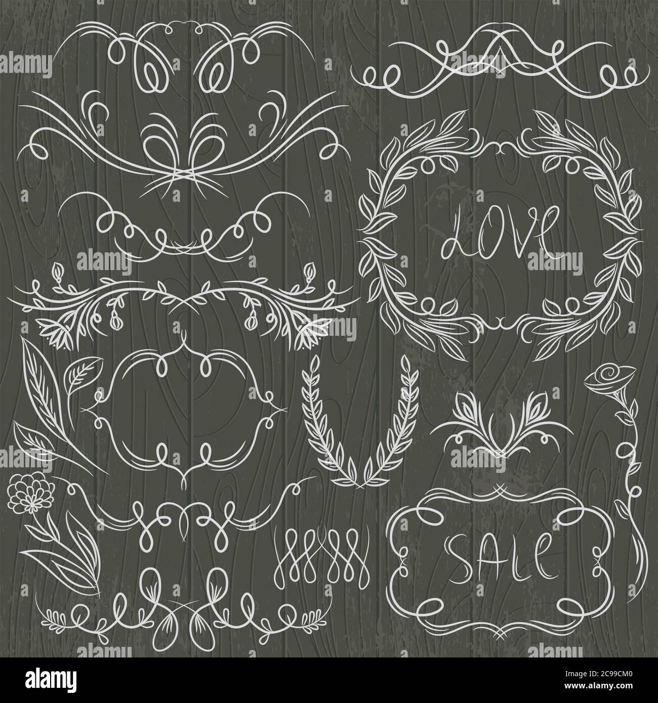 Wood borders Stock Vector Images - Alamy