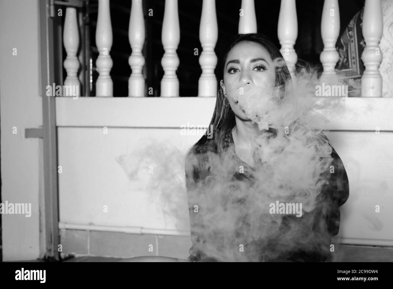 Vaping Black and White Stock Photos & Images - Alamy