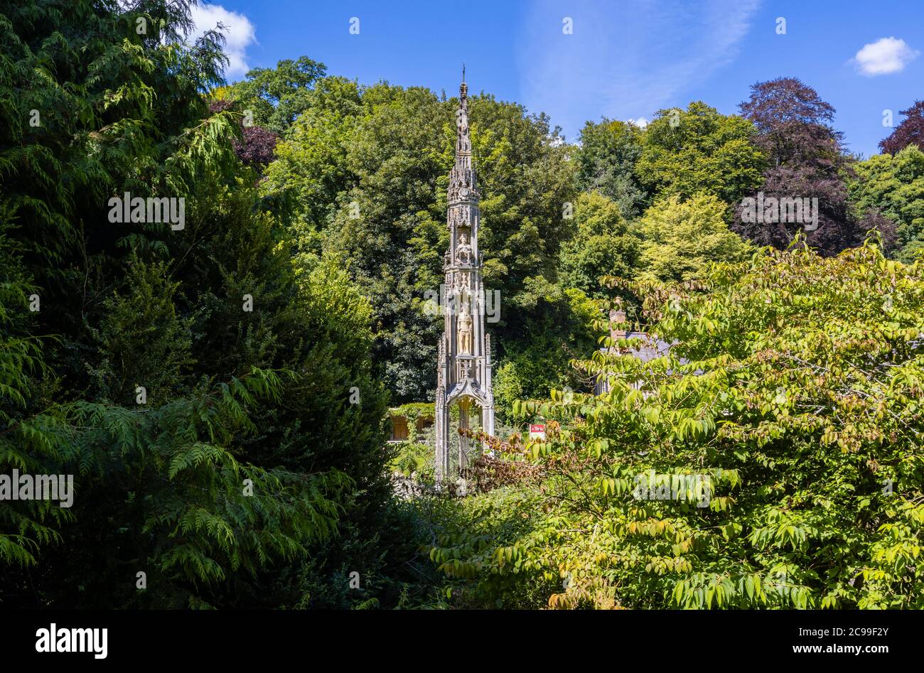 The historic Bristol High Cross at Stourhead, Stourton, Wiltshire ...