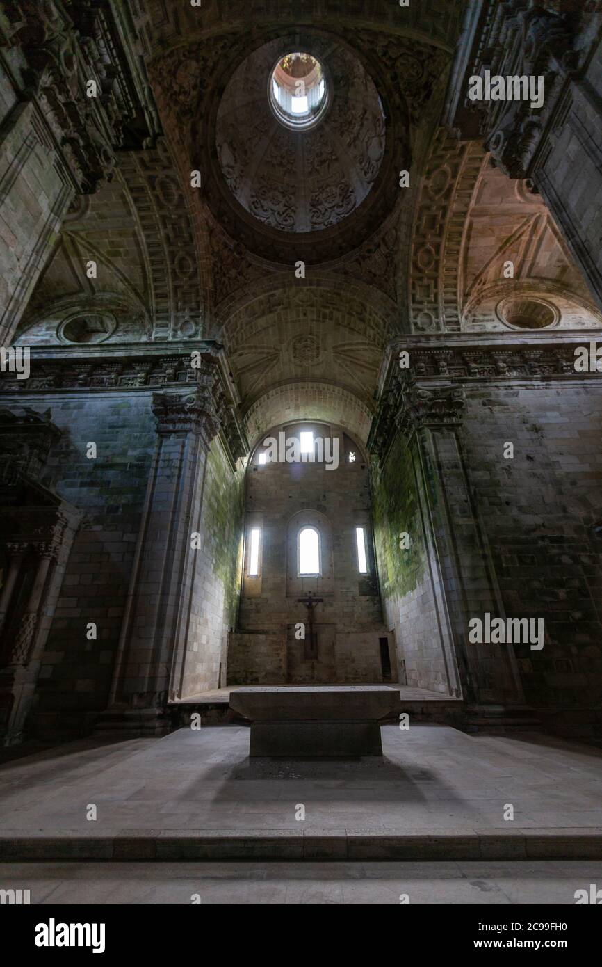 Altar in Nave of Sobrado Abbey, Sobrado, Galicia, Spain Stock Photo - Alamy