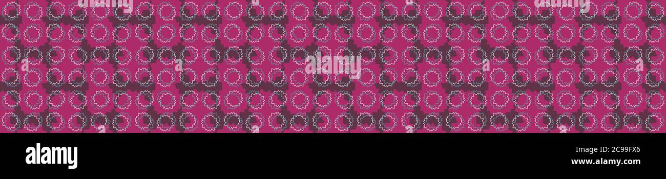 Seamless hand drawn whimsical spotty dots border pattern. Vector banner ...