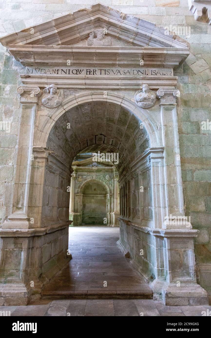 The sacristy in Sobrado Abbey, Sobrado, Galicia, Spain Stock Photo - Alamy