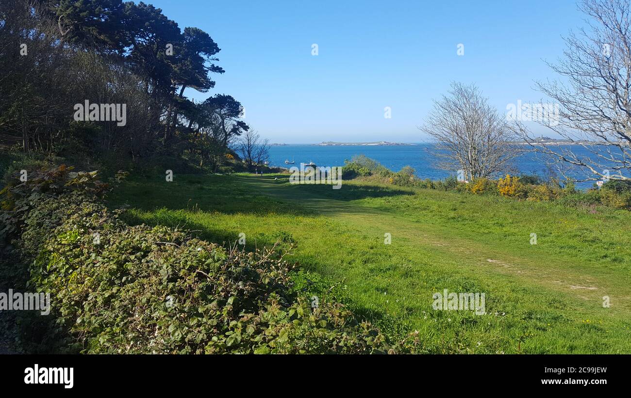 Portelet Headland, West Coast, Torteval, Guernsey Channel Islands Stock ...