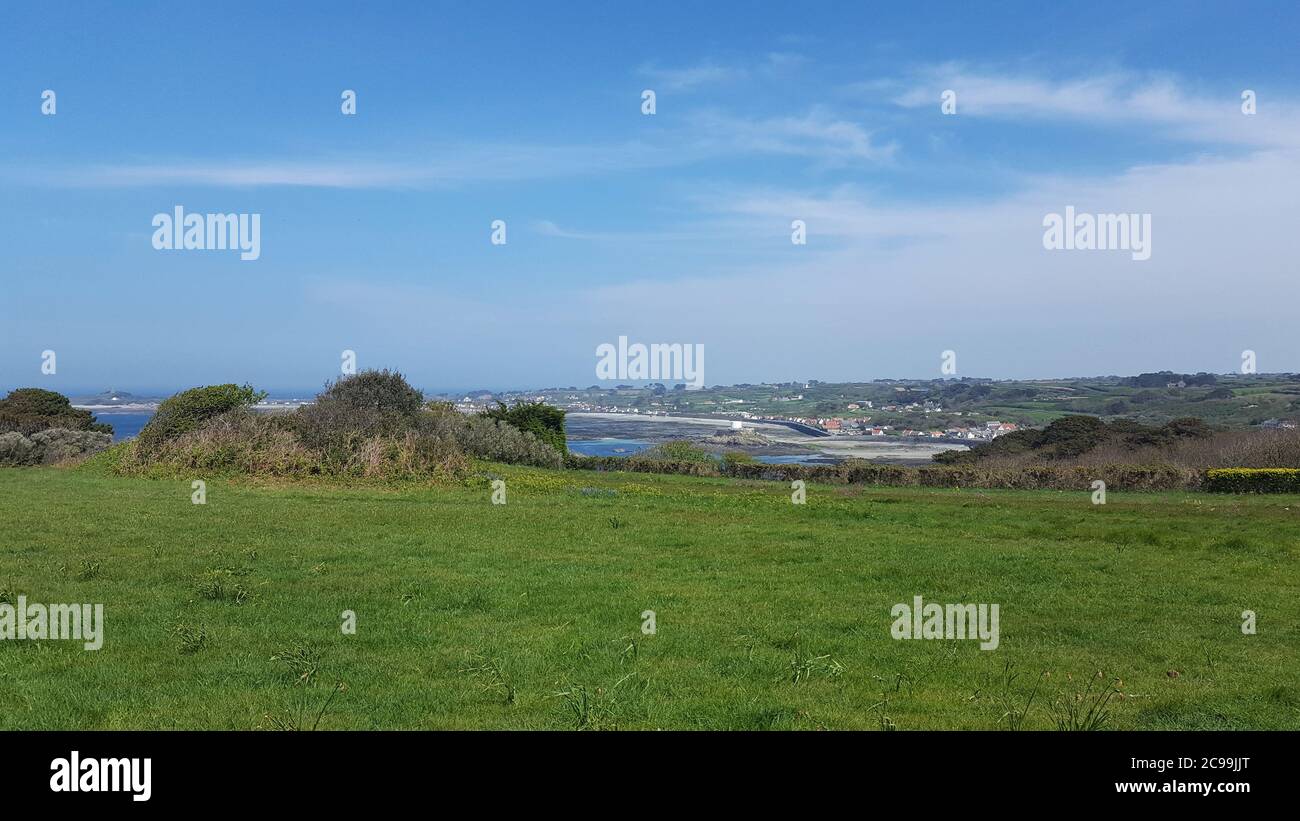Fort Grey, Cup and Saucer, Rocquaine Bay, Torteval Fields, Guernsey ...