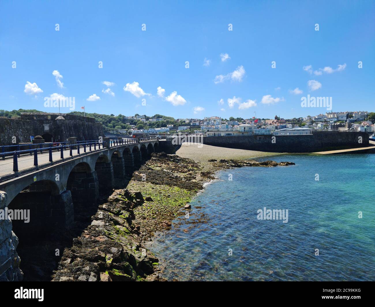Castle Cornet Slipway, St Peter Port, Guernsey Channel Islands Stock ...