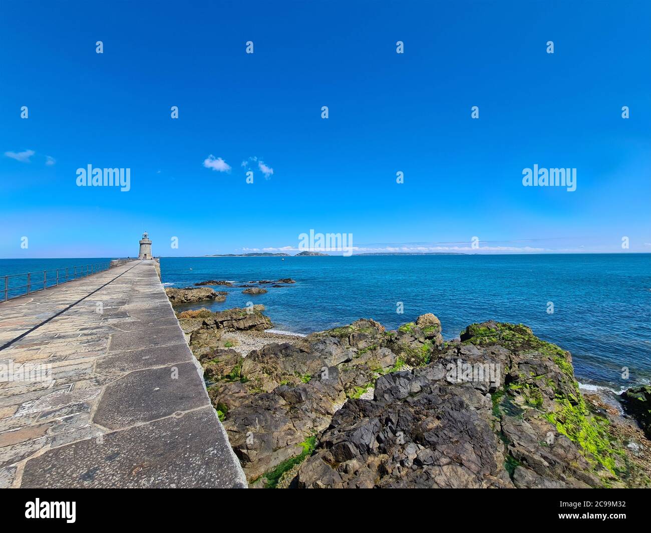 St Peter Port Lighthouse, Guernsey Channel Islands Stock Photo - Alamy
