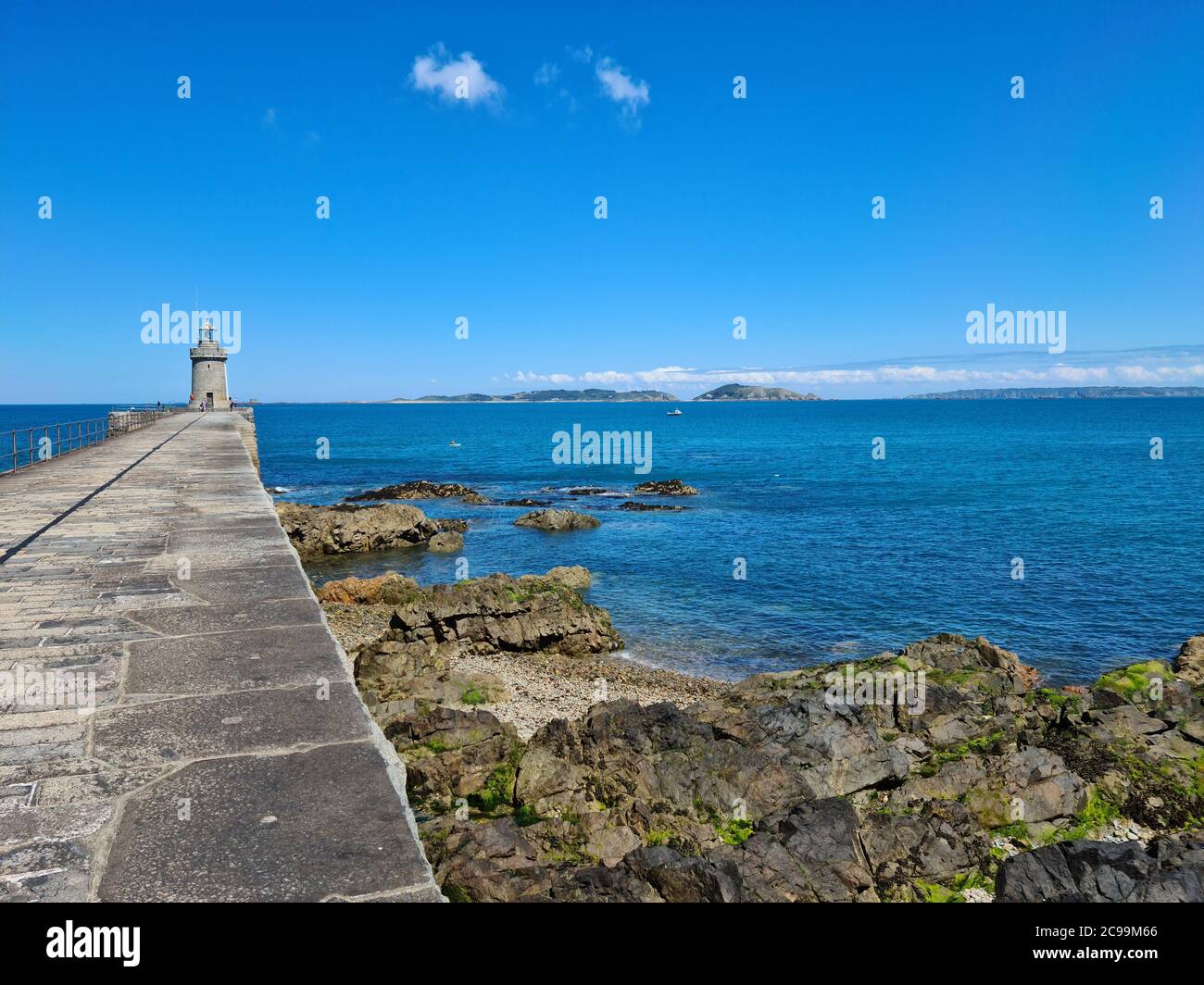 St peter port lighthouse hi-res stock photography and images - Alamy