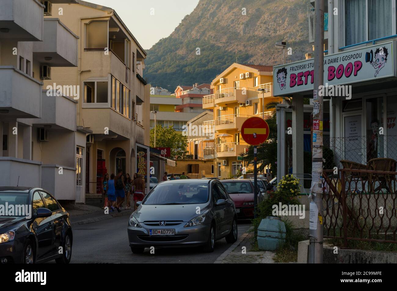 Streets of Budva Stock Photo - Alamy