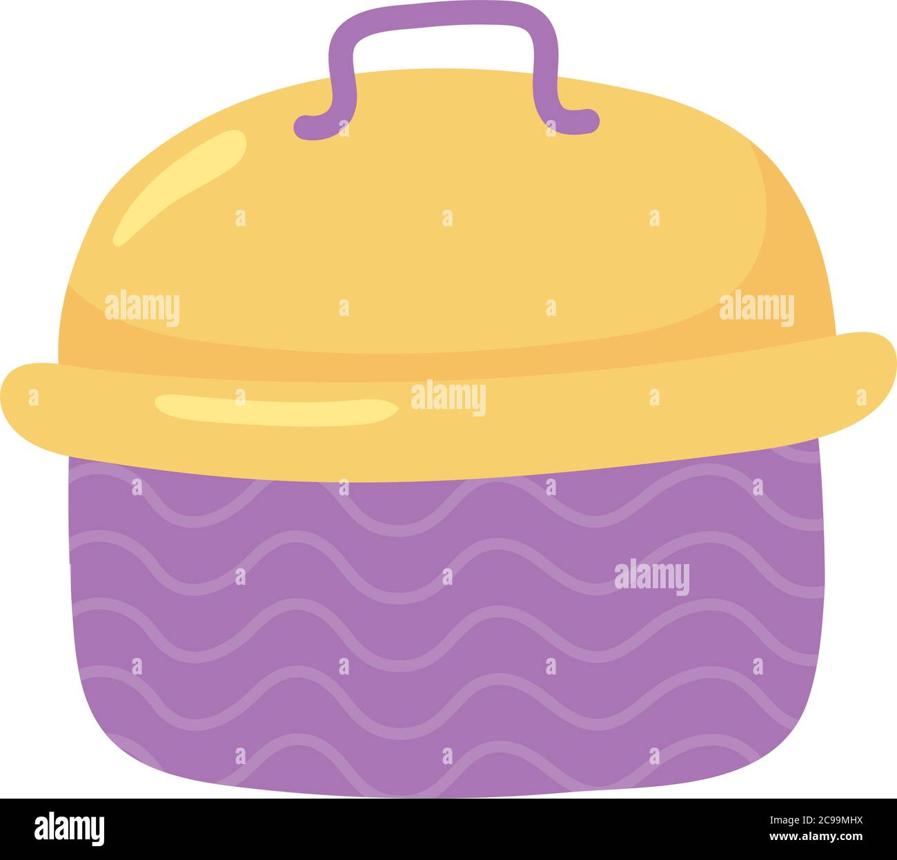 lunch box cartoon isolated icon design white background vector ...