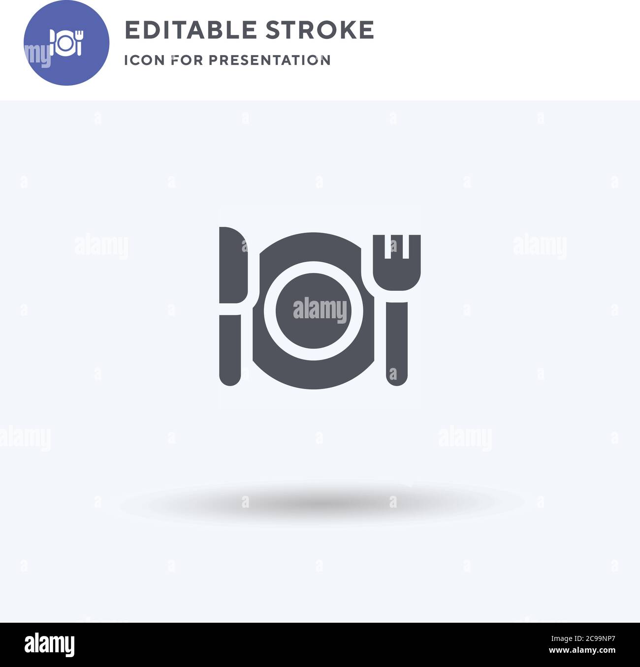 Dish icon vector, filled flat sign, solid pictogram isolated on white ...