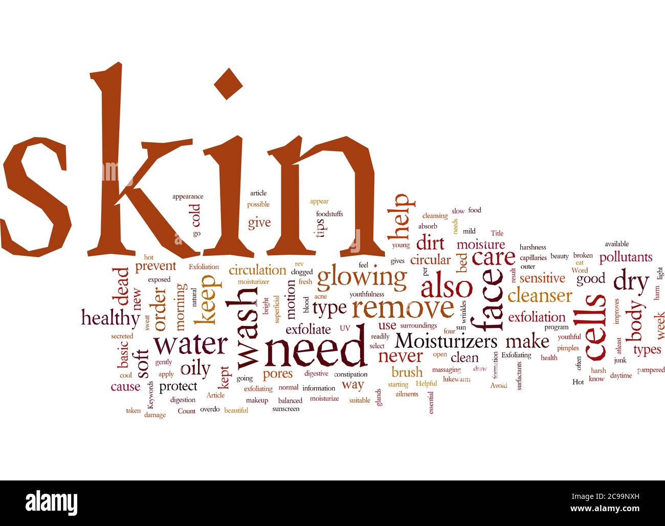 Skin Care Word Cloud Concept High Resolution Stock Photography and ...