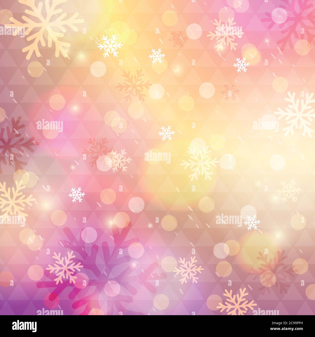 Pink Snowflake Background Stock Vector Images - Alamy