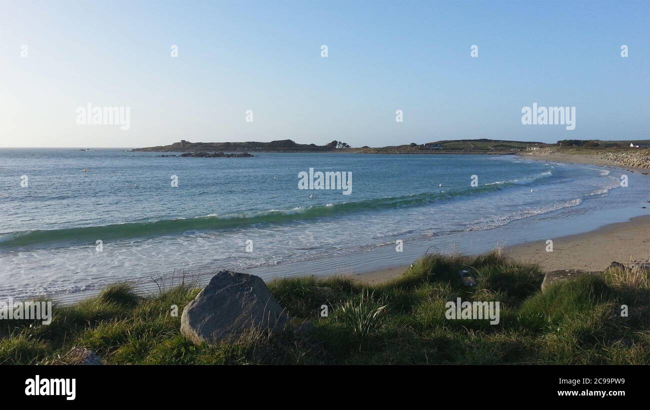 Chouet Beach, Vale, Guernsey Channel Islands Stock Photo - Alamy