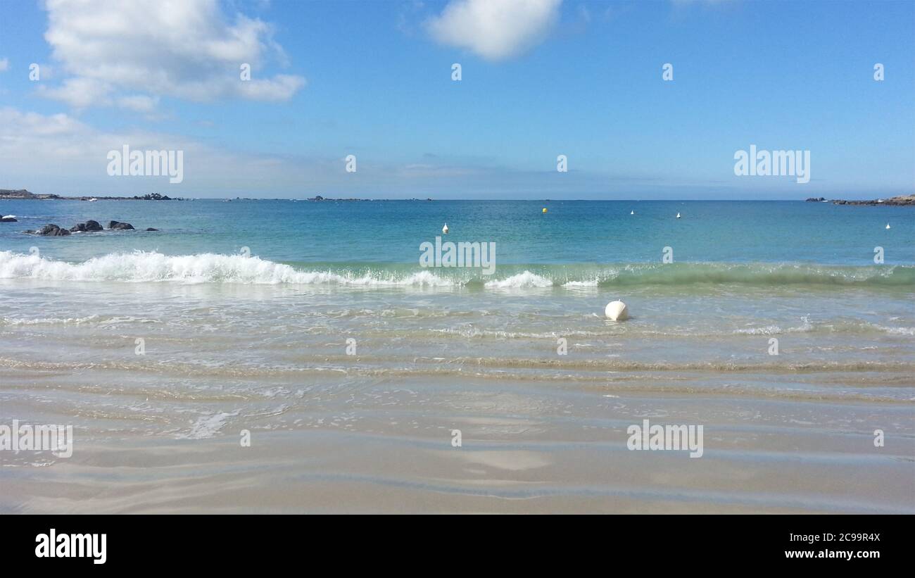 Chouet Beach, Vale, Guernsey Channel Islands Stock Photo - Alamy