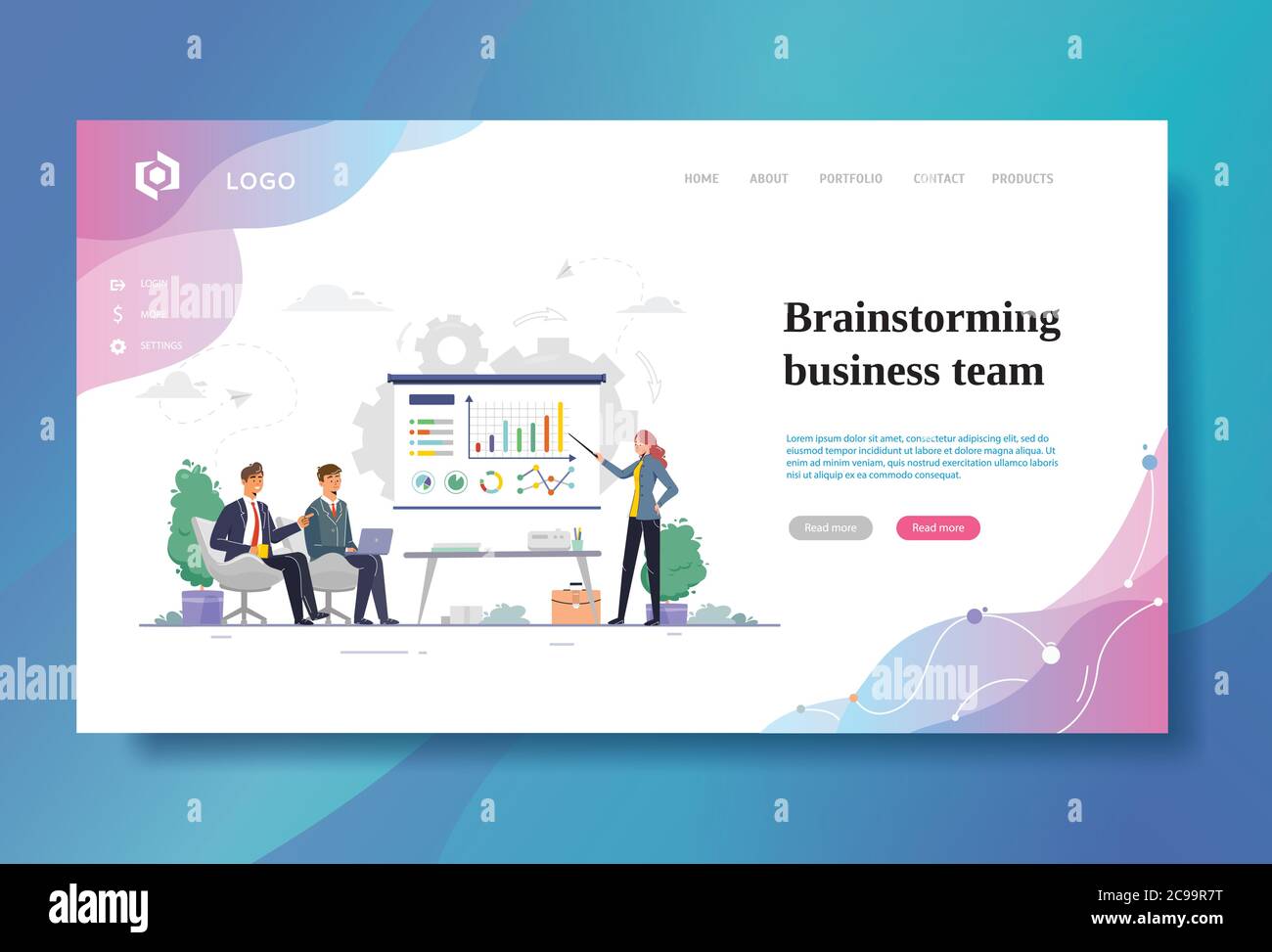 Work in office. Brainstorming creative team people discussion idea ...