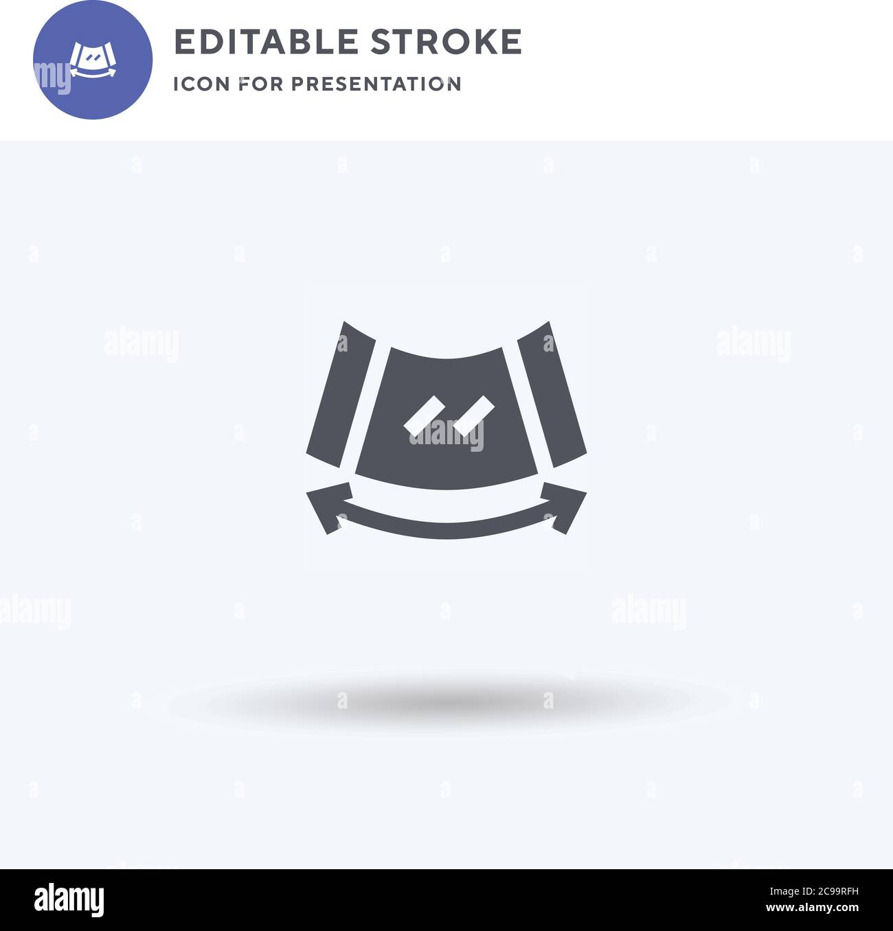 Flexible Screen icon vector, filled flat sign, solid pictogram isolated ...