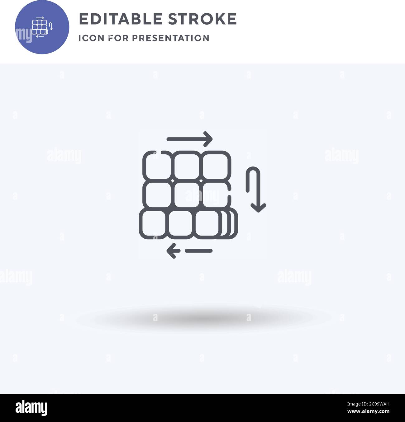 Bar Chart icon vector, filled flat sign, solid pictogram isolated on ...