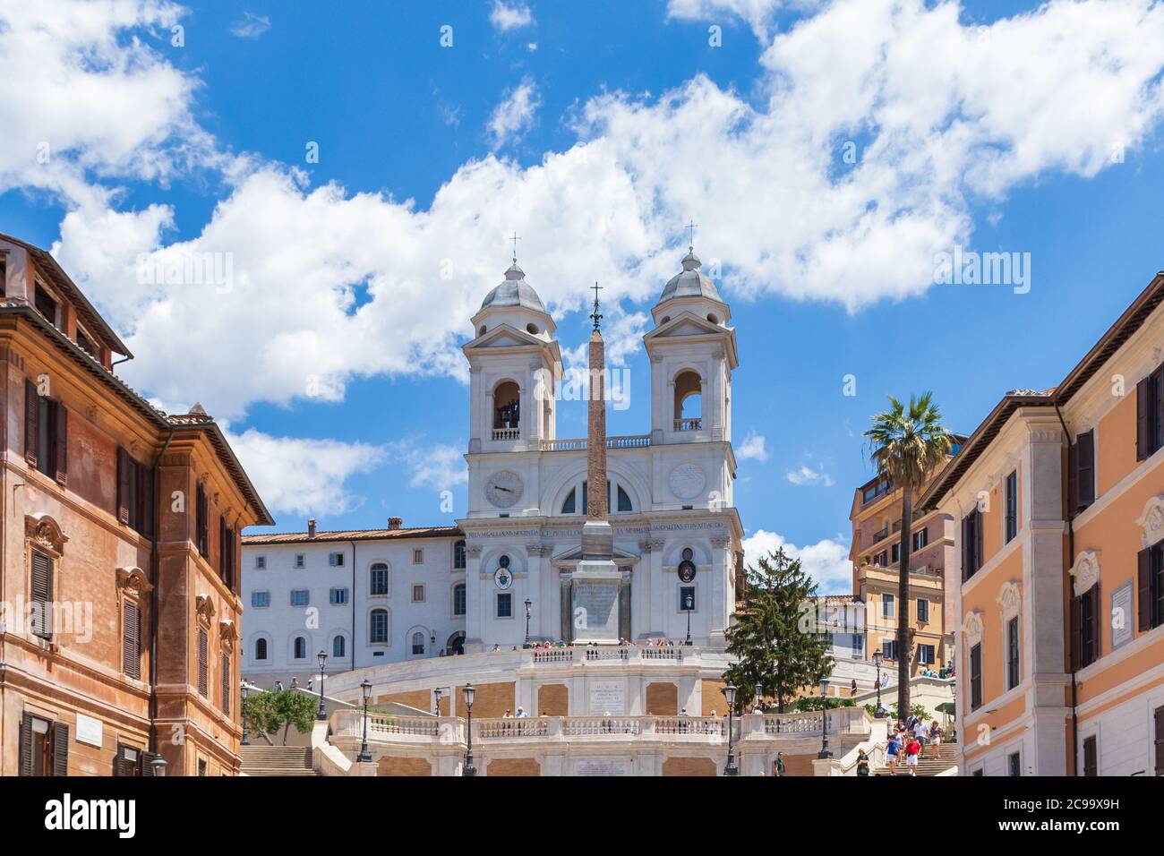 Rome, Italy - July 5, 2019 : The Spanish Steps in Rome, Italy Stock ...