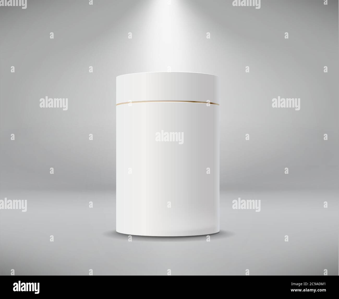 White box package metallic Stock Vector Images - Alamy