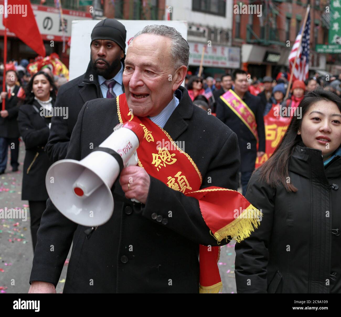 New York Senator Chuck Schumer in the streets of New York City Stock ...