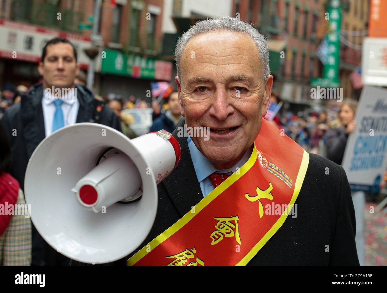 New York Senator Chuck Schumer in the streets of New York City Stock ...