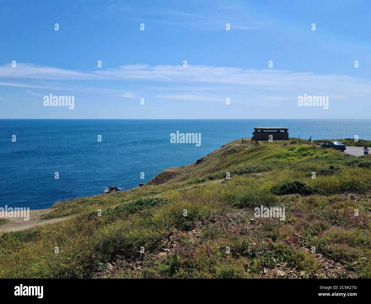 Pleinmont Bunker, Torteval, Guernsey Channel Islands Stock Photo - Alamy