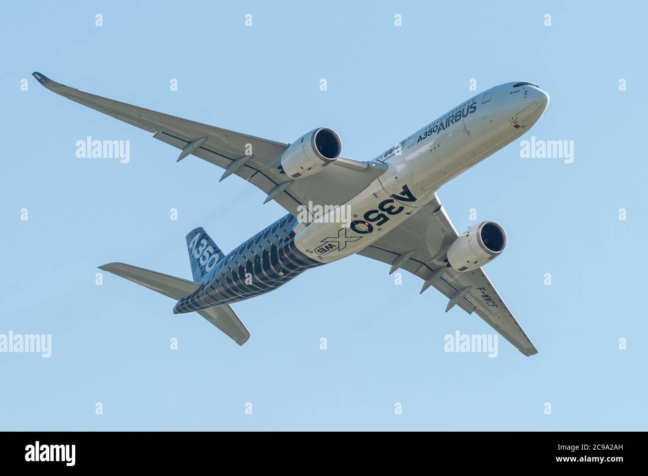 August 30, 2019. Zhukovsky, Russia. long-range wide-body twin-engine ...