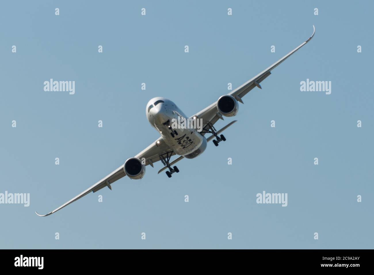 August 30, 2019. Zhukovsky, Russia. long-range wide-body twin-engine ...