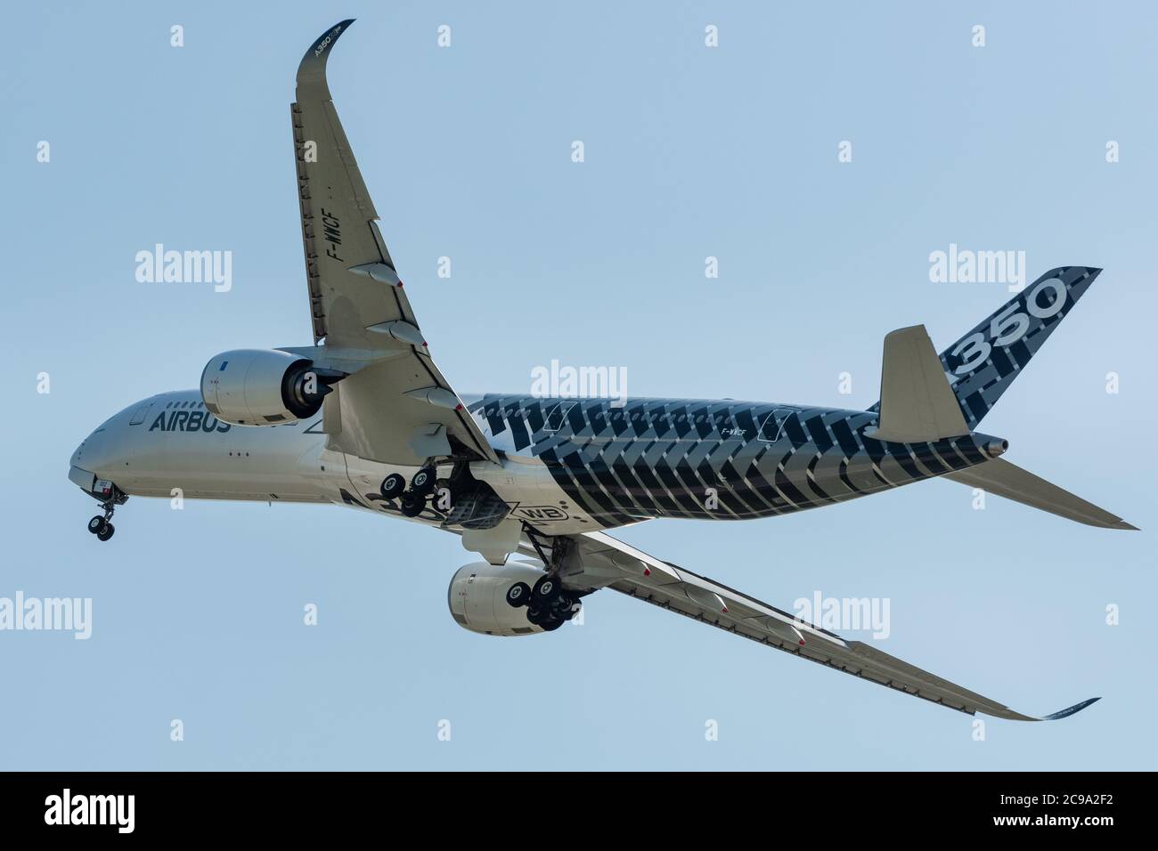 August 30, 2019. Zhukovsky, Russia. long-range wide-body twin-engine ...
