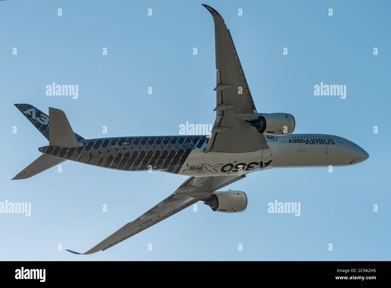 August 30, 2019. Zhukovsky, Russia. long-range wide-body twin-engine ...