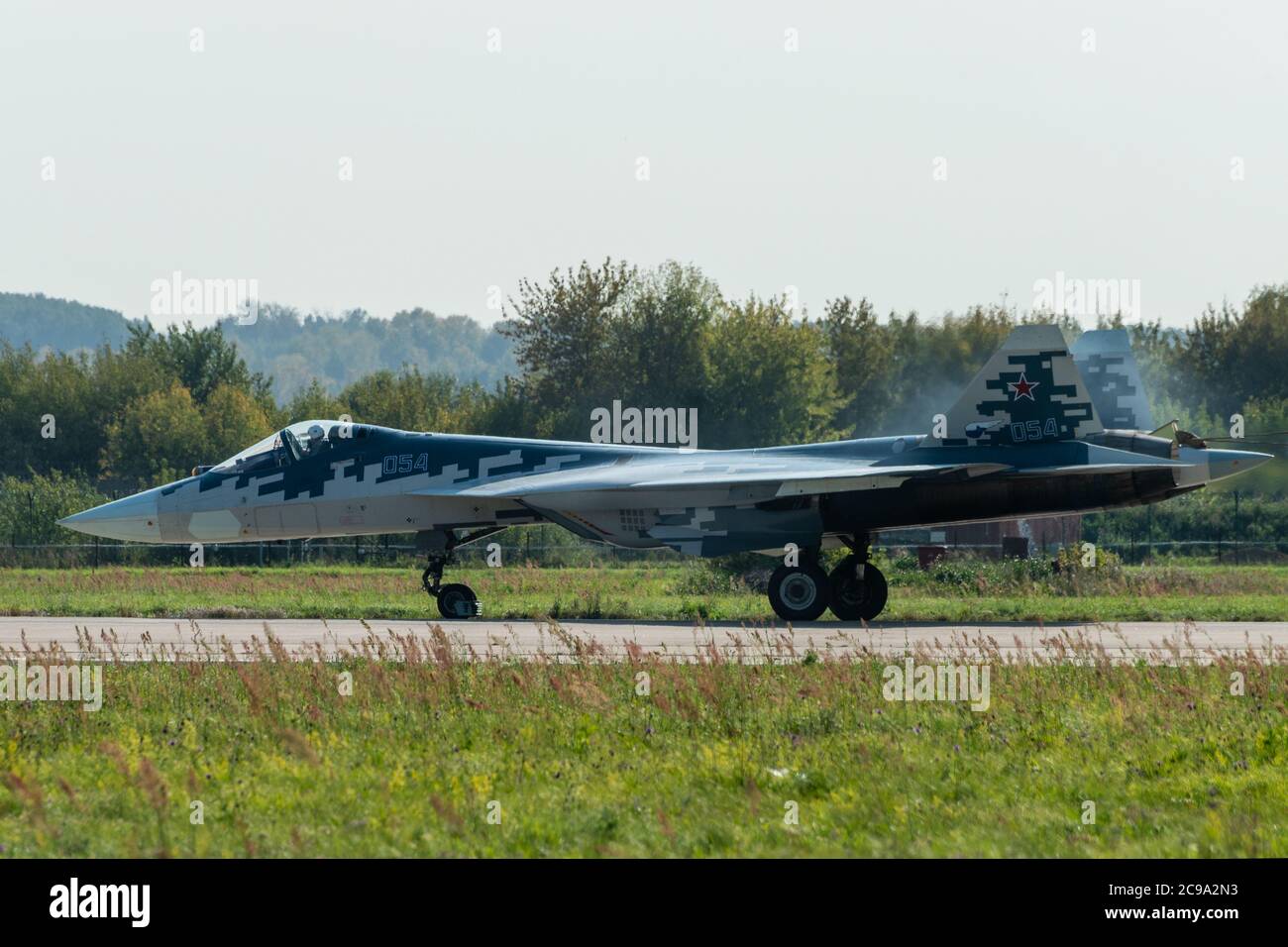 August 30, 2019. Zhukovsky, Russia. fifth-generation promising Russian ...