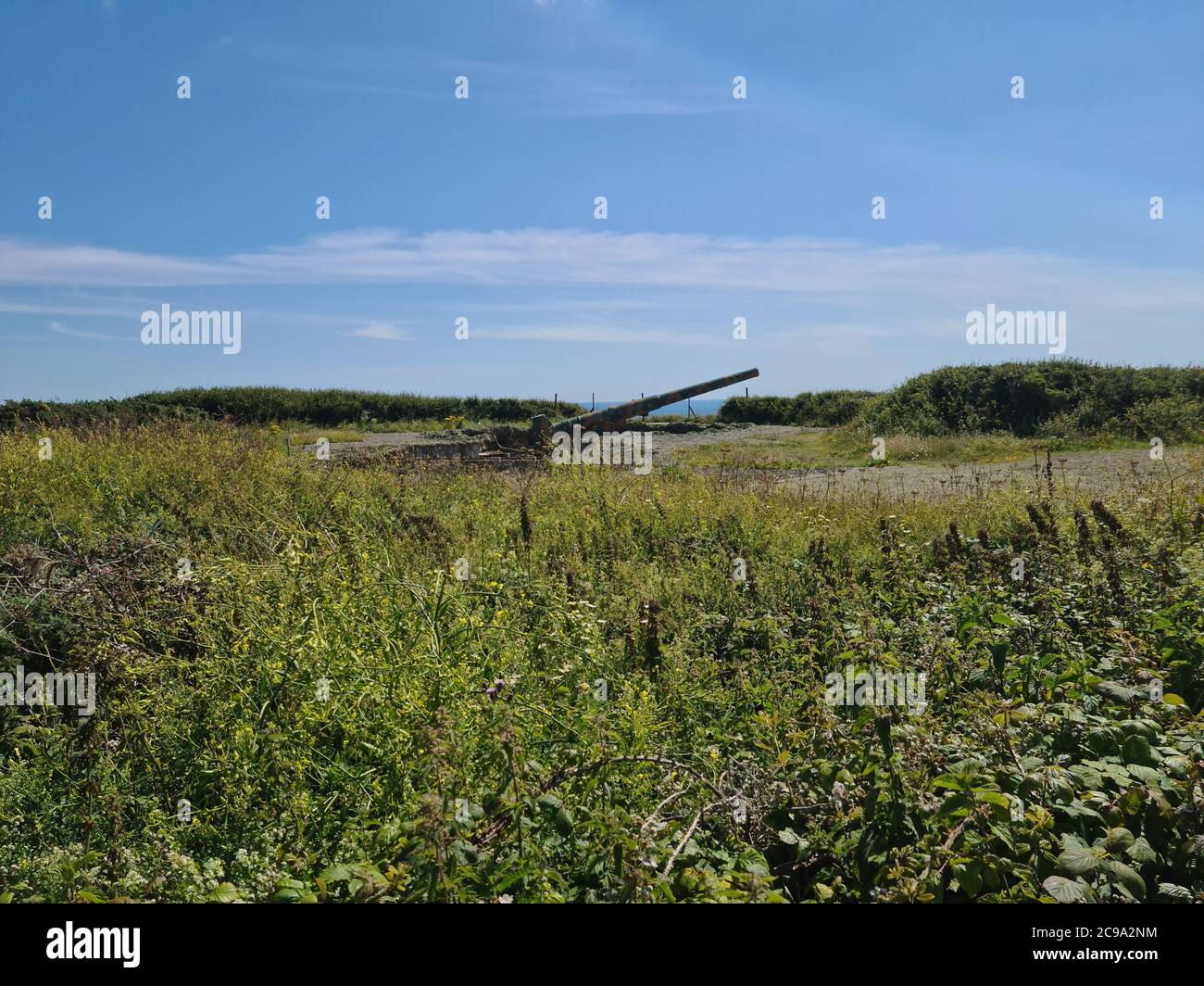 Pleinmont Batterie Dollman, Torteval, Guernsey Channel Islands Stock ...
