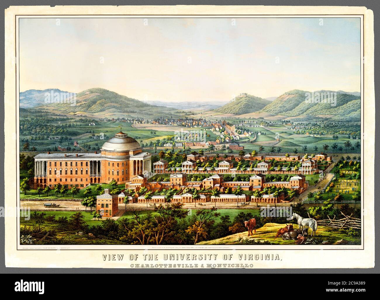 Charlottesville map hi-res stock photography and images - Alamy