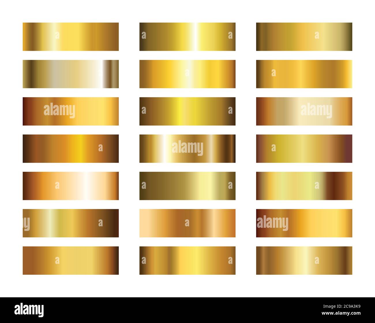 Golden Metallic Gradients Light Realistic Elegant Shiny Metallic
