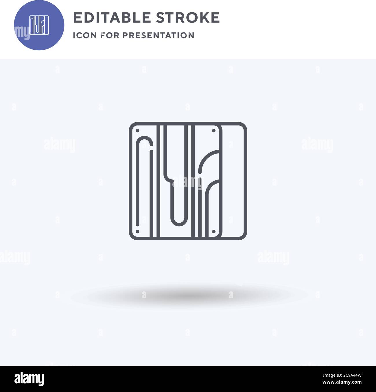 Cajon icon vector, filled flat sign, solid pictogram isolated on white ...